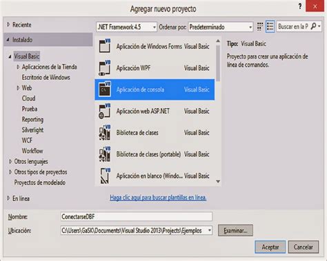 GaSK Blog Visual Basic NET Conectarse A Una Tabla O Base De Datos VFP DBF