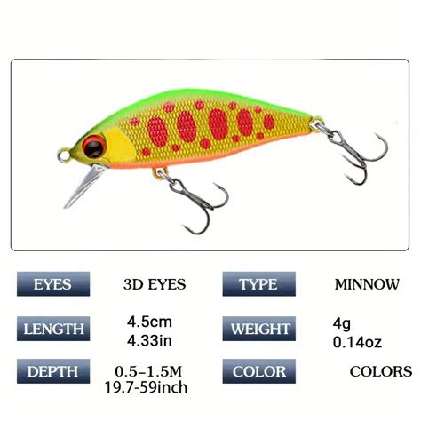 Hard Fishing Lures Sinking Bait For Trout Pike Perch Bass Fishing