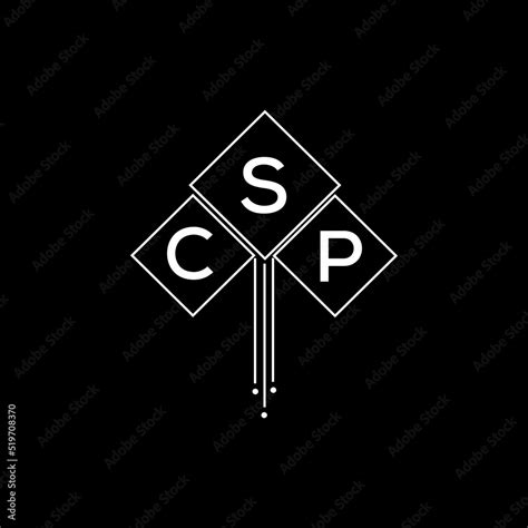 Csp Letter Logo Design With White Background In Illustrator Csp Vector Logo Modern Alphabet