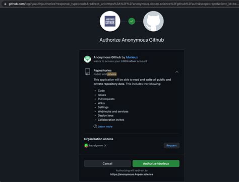 excessive privileges required · issue 103 · tdurieux anonymous github
