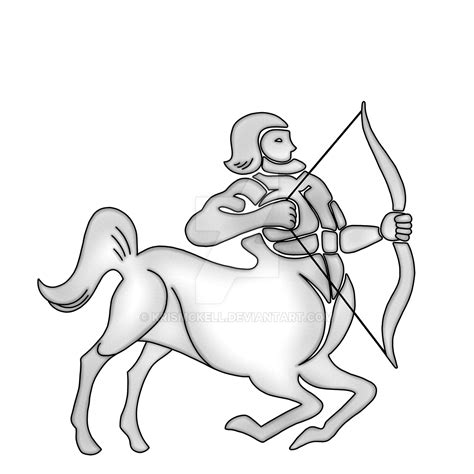 Sagittarius Black Shadow With Outline By Krismckell On Deviantart