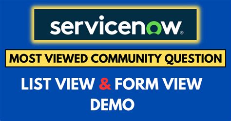 How To Create A New List View And Form View In Servicenow Servicenow Spectaculars