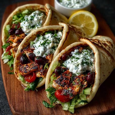 Easy Mediterranean Chicken Gyros Recipe Tender And Juicy