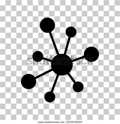 Hub Flat Network Icon Connect Structure Stock Vector Royalty Free 2233942019 Shutterstock