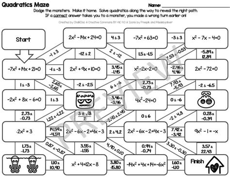 Mastering The Quadratic Equation Maze Your Ultimate Answer Key