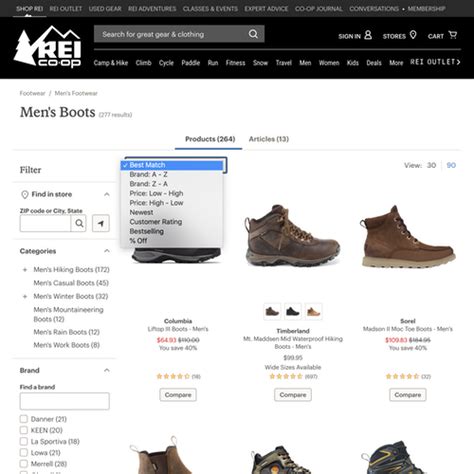214 ‘sorting Tool Design Examples Baymard Institute