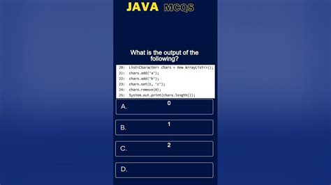 Java Mcqs 86 Youtube