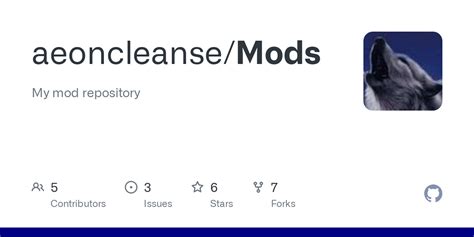 GitHub Aeoncleanse Mods My Mod Repository