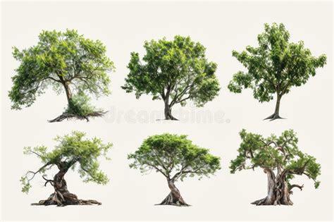 A Collection Of Four Distinct Tree Species Versatile And Suitable For
