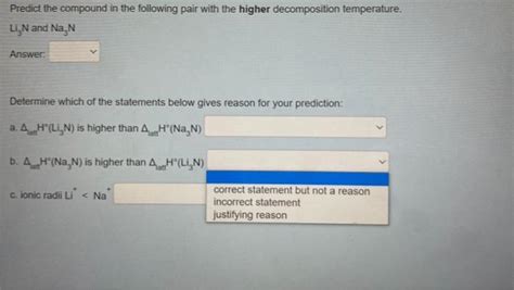 Solved Predict The Compound In The Following Pair With The Chegg