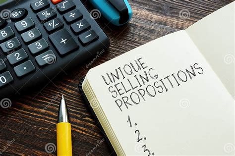 Usp Unique Selling Proposition Is Shown Using The Text Stock Image Image Of Thinking Word