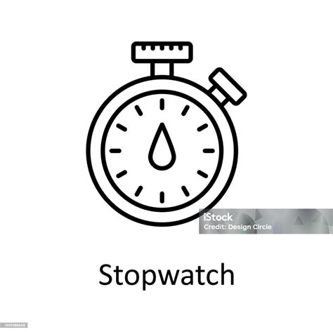 스톱워치 벡터 개요 아이콘 디자인 그림 흰색 배경 Eps 10 파일에 스포츠 및 수상 기호 0명에 대한 스톡 벡터 아트 및 기타 이미지 Istock