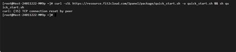 安装面板出现错误“curl 35 tcp connection reset by peer” 1panel 社区论坛