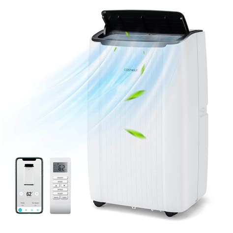 Costway 9200 BTU(14000 BTU ASHRAE) Portable Air Conditioner, White ...