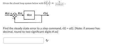solved given a system 10 driven by a step command input