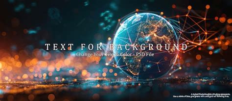 Global Network Illustration With Glowing Connections Premium Ai