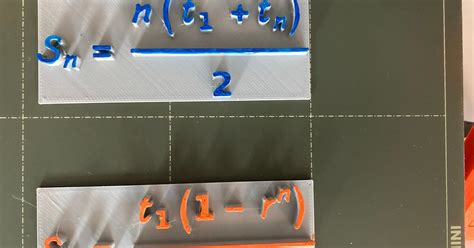 Sum Of Arithmetic And Geometric Series By Michael Download Free STL Model Printables Com