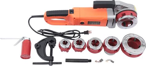 2300w Electric Pipe Threader Pipe Cutting Threading Kit With 6 Sizes Of Dies For Threading 05