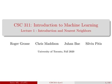 Machine Learning Lectures Number 1 By Mr Ppt