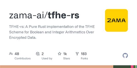 Github Zama Aitfhe Rs Tfhe Rs A Pure Rust Implementation Of The