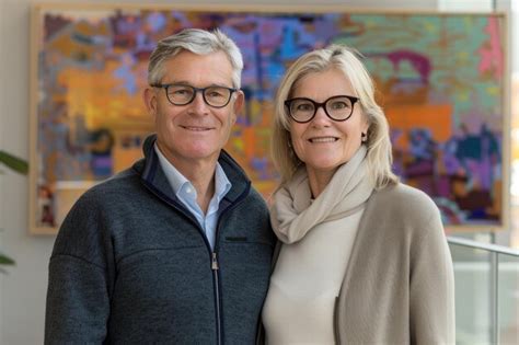 Mature Couples Portrait MiddleAged Partners In Warm Cozy Indoor Setting Authentic And Intimate