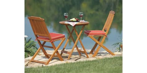 Round Bistro Set Red