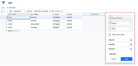User Defined Enum Datatypes In Tulip Tables Product Suggestions