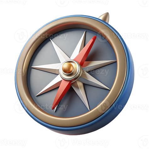 3d Compass Illustration Navigation Guide 54717619 Png