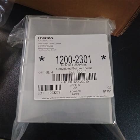 Nalgene Plastic 300ml Disposable Pp Robotic Reservoirs Convoluted 1200