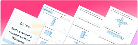 FREE Surface Area Of A Rectangular Prism Worksheet