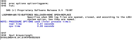 Put Statement Wont Print To Log Sas Support Communities