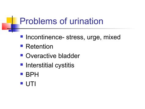 Functioning Of Urinary System PPT