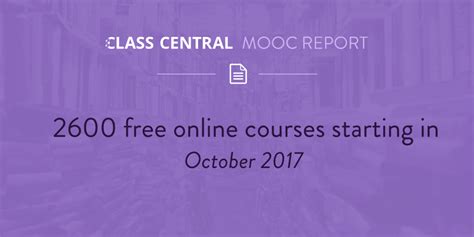 Mooc Course Report October 2017 — Class Central Mooc Course Report October 2017 — Class Central
