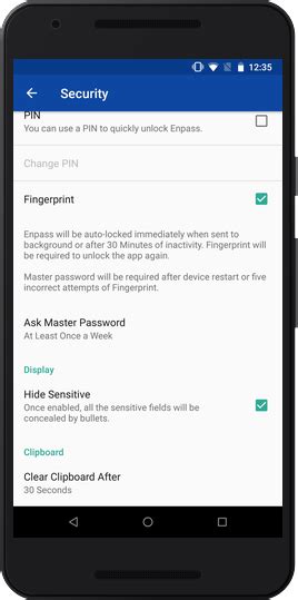 Security — Enpass User Manual Android 67 Documentation