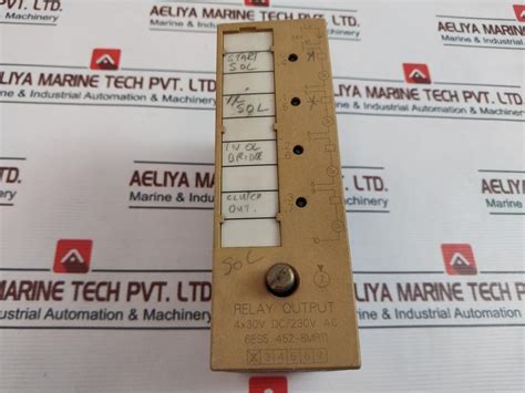 Siemens Simatic S5 6es5 452 8mr11 Relay Output Module Aeliya Marine Tech®