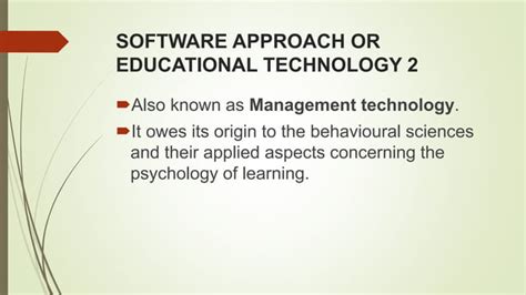 hardware software approach of educational technology pptx