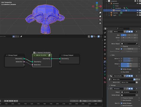 Can You Mirror Vertex Weights With Geometry Nodes Basics And Interface