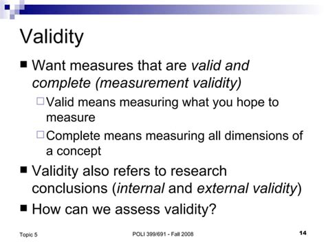 Concepts Operationalization And Measurement Ppt