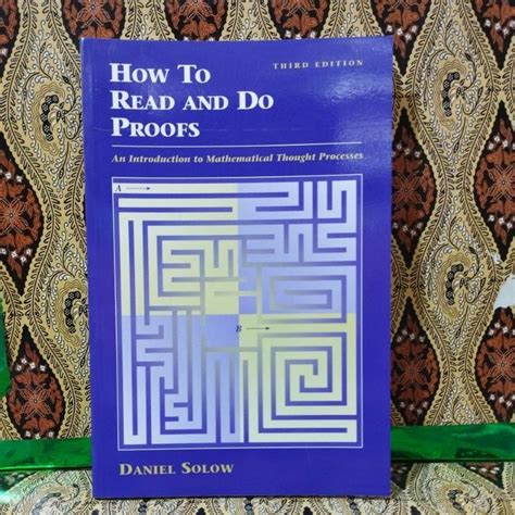 Jual Buku Original How To Read And Do An Introduction To Mathematical