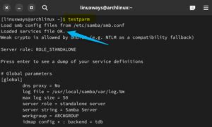 How To Install And Configure SAMBA On Arch Linux LinuxWays