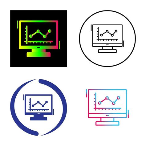 Line Chart Vector Icon 34588848 Vector Art At Vecteezy