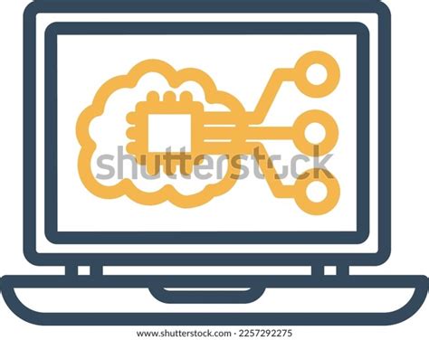 ai brain vector icon which suitable stock vector royalty free