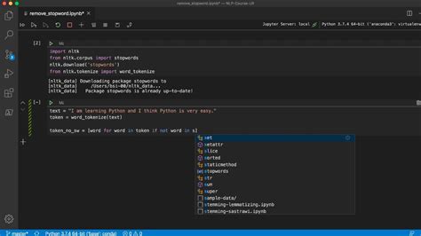 Menghapus Stopword Dengan Python Dan Nltk Youtube