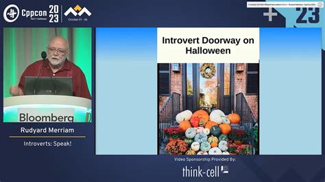 Lightning Talk Introverts Speak Rudyard Merriam Cppcon 2023 Youtube