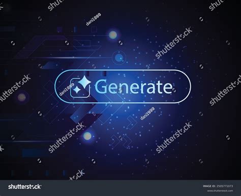 generated button vector artificial intelligence generating stock vector royalty free