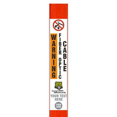 Custom Caution Oil Pipeline Flat Marker
