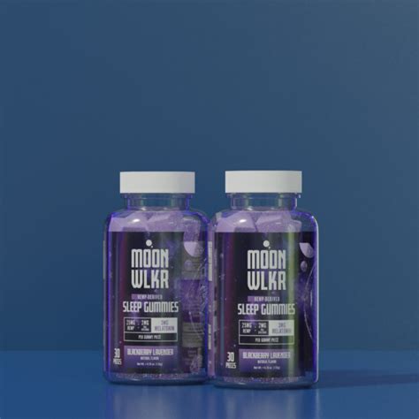 Cbd Thc Melatonin Sleep Gummies — Blackberry Lavender Buymoonwlkr