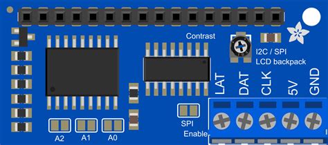 How To Use Adafruit I2cspi Lcd Backpack Pinouts Specs And Examples Cirkit Designer