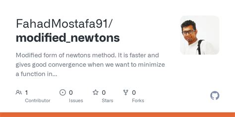 Github Fahadmostafa91modifiednewtons Modified Form Of Newtons