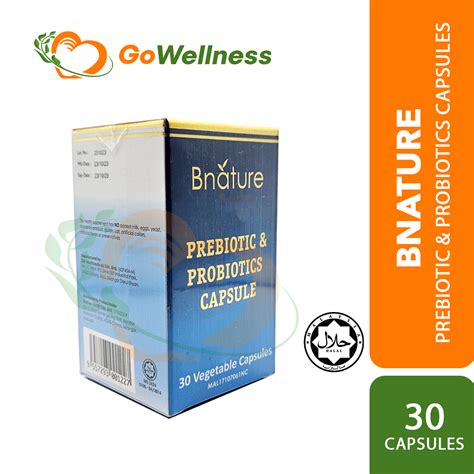 Bnature Prebiotic And Probiotic 30s And 90s Capsules